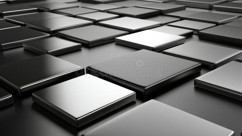 Bold Black and White Geometric Design, a Modern Grid of Squares for ...