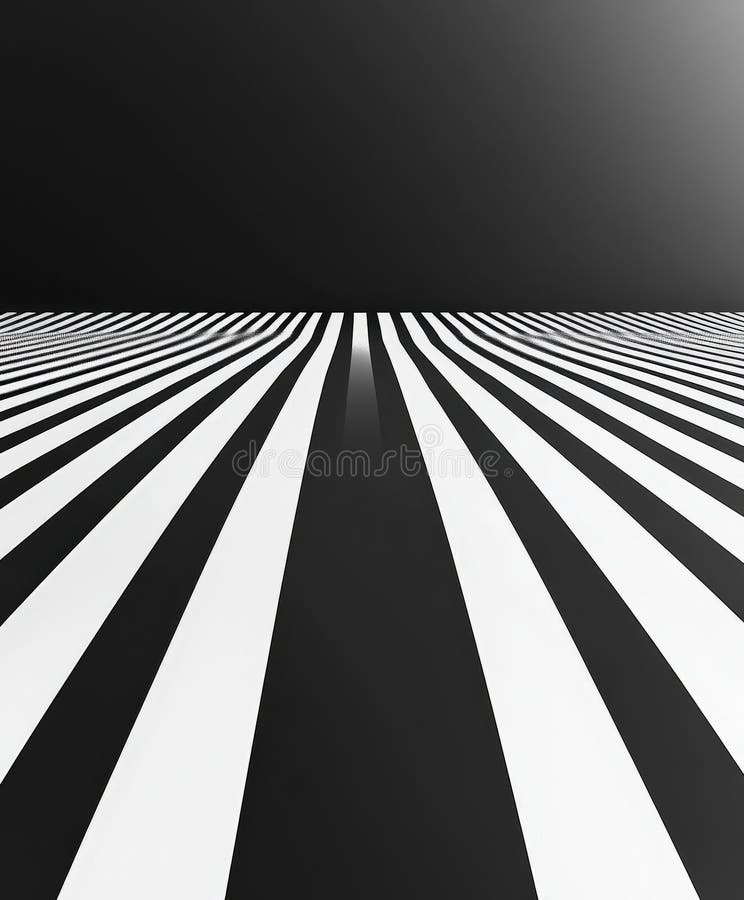 Striking Black and White Linear Pattern Extending into the Horizon ...