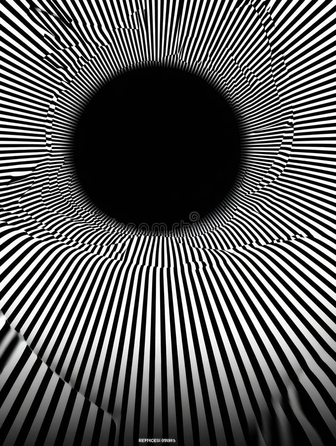 Exploring Optical Illusion Art with Bold Black and White Lines that ...