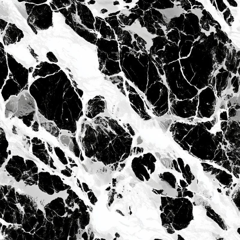 Bold Black White Marble Texture Pattern with High Contrast Effects ...