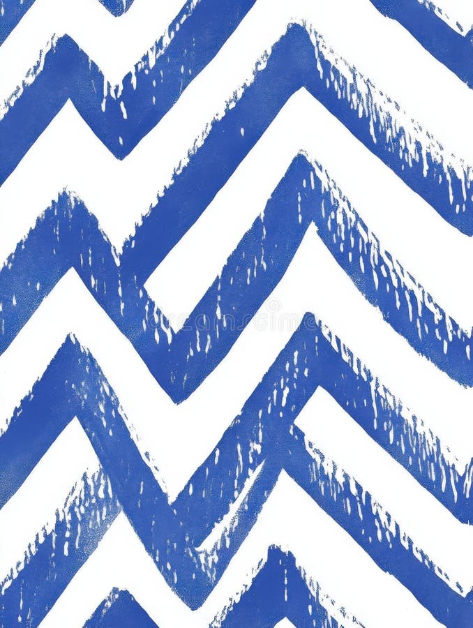 Bold Blue Zigzag Pattern on White Background Showcasing a Modern Design ...