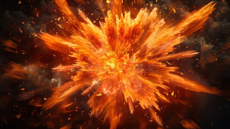 Bold and Bright these Fiery Explosions Bring Life To a Striking Black ...