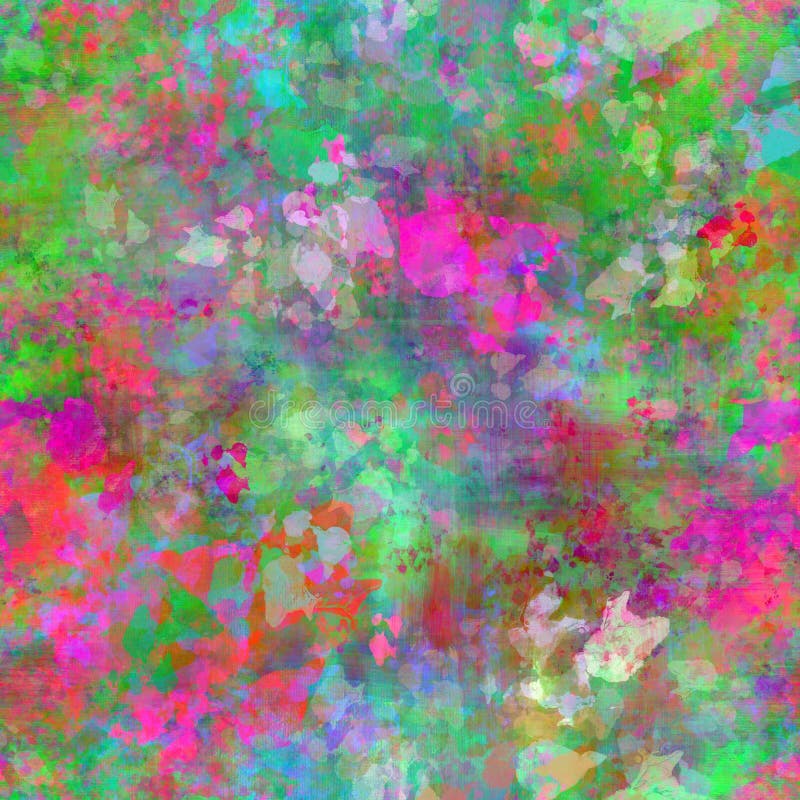 Bold Bright Multicolor Layered Painted Pattern Abstract Chaotic ...