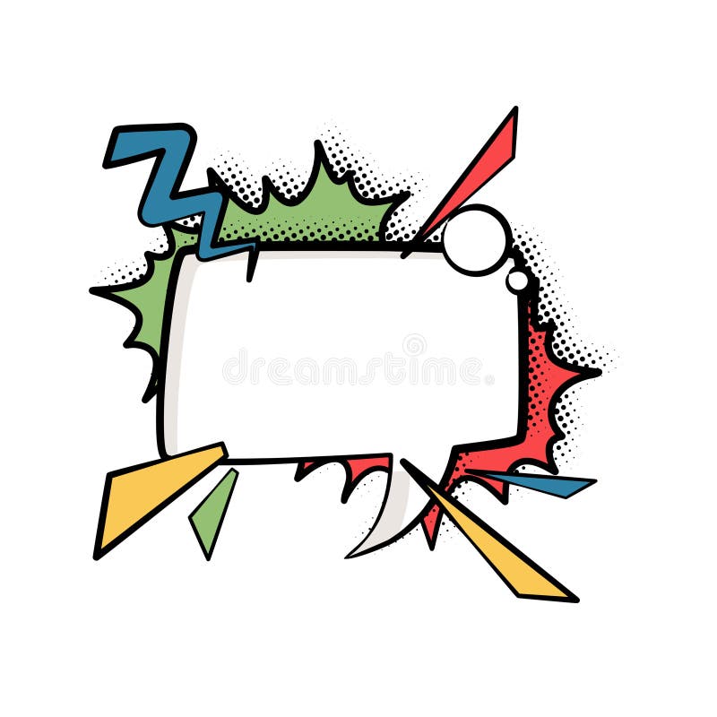 Bold and Bright Speech Bubbles in Pop Art Style Stock Vector ...