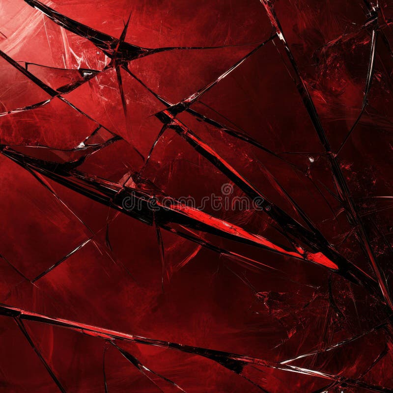 A Bold Broken Glass Texture Creating an Abstract Design on a Rich ...