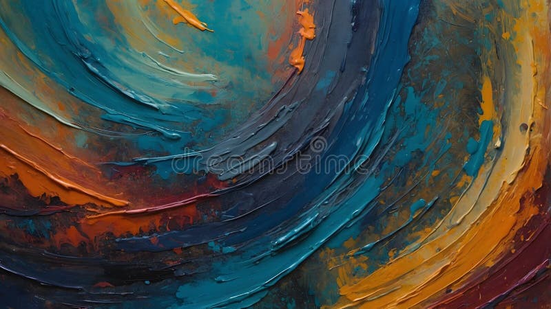 Bold Brushstroke Layer with Textured Surface and Clear Depth Stock ...