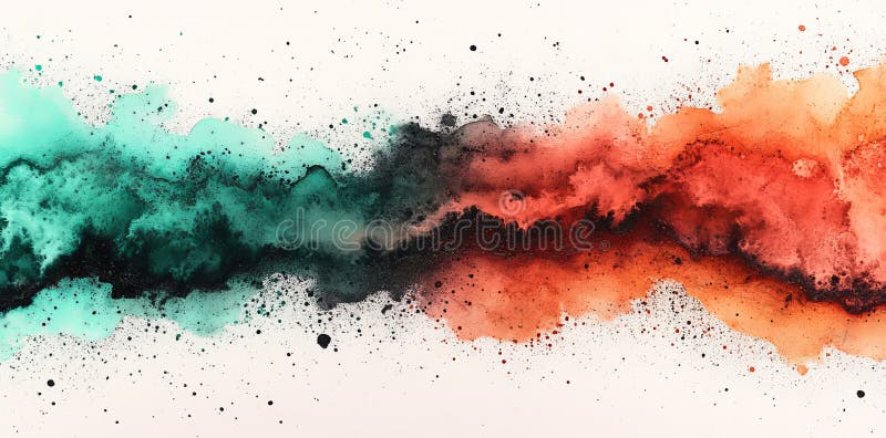 Bold Brushstrokes Define this Abstract Watercolor Painting S Unique ...