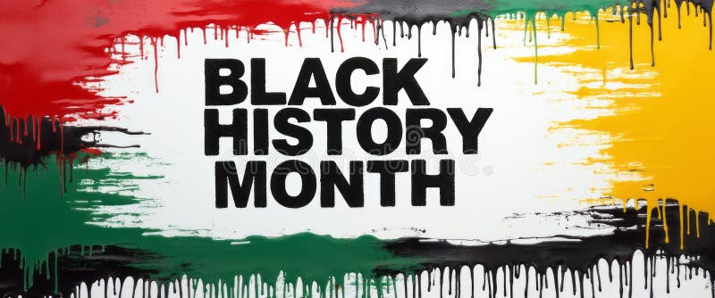 Bold Celebration of Black History Month with Vibrant Colors Stock Photo ...