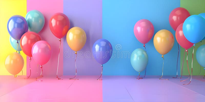 Bold Celebration: Solid Color Birthday Party Background, Vibrant ...