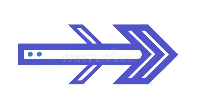 Bold Chevron Arrow, Dynamic Directional Symbol, Vector Design ...