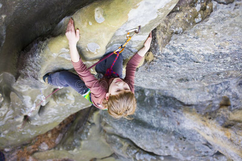 A bold child is climbing. stock photo. Image of high - 72828962