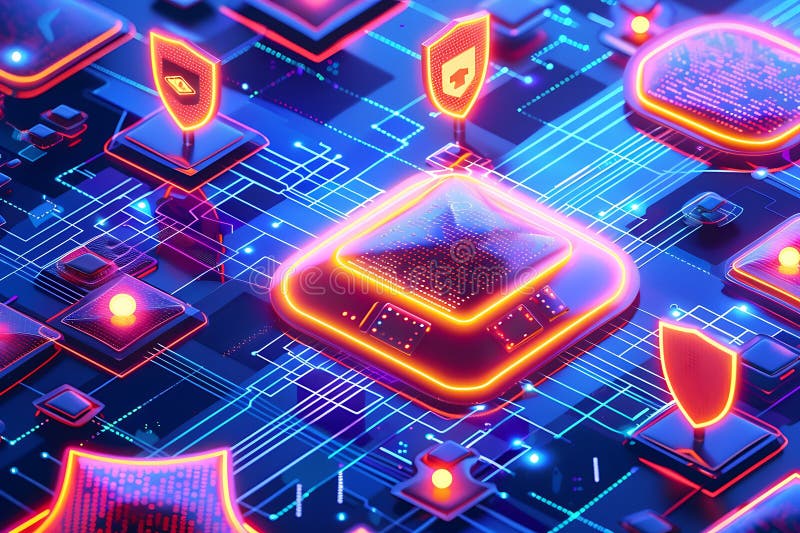 Bold Circuit Board Design Featuring Dynamic Connections and Stunning ...