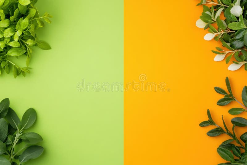 Bold Color Composition Featuring Herb Garden Green Alongside Bright ...