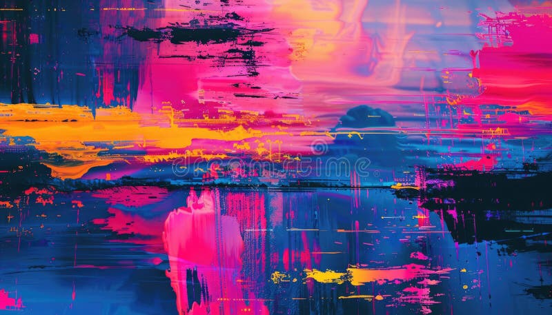 Bold Color Palettes Create Stunning Abstract Digital Art with Vivid ...