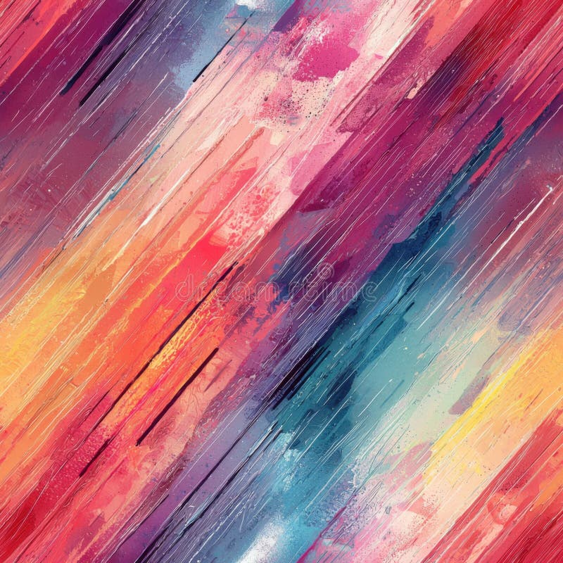Bold and Colorful Abstract Painting Featuring Dynamic Swirls and ...