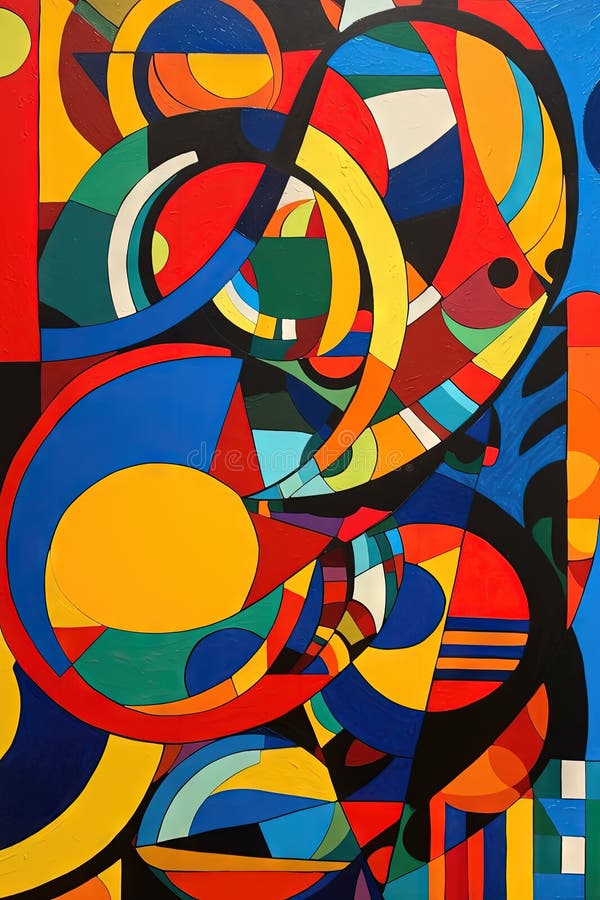 Bold and Colorful Abstract Shapes in Pop Art Style for Posters and Web ...