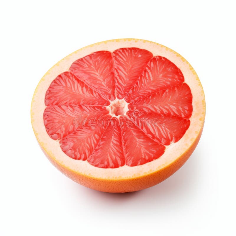 Bold and Colorful Grapefruit: Product Photography on White Background ...