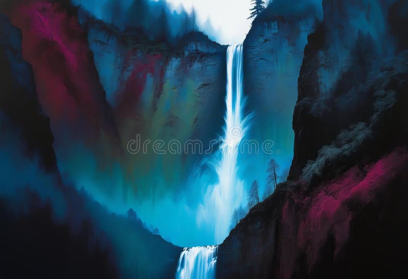 : Bold Colors and Sharp Edges Painting Stock Illustration ...