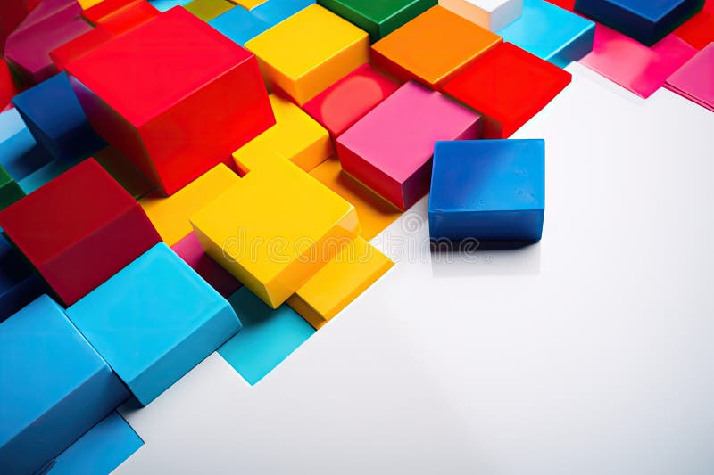 Bold Colors on White Background Example of Bold Color Blocks and ...