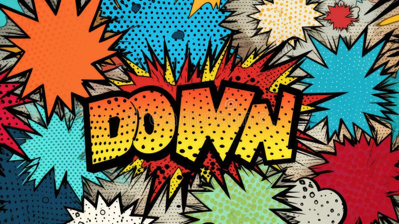 Bold comic book texture stock illustration. Illustration of generated ...