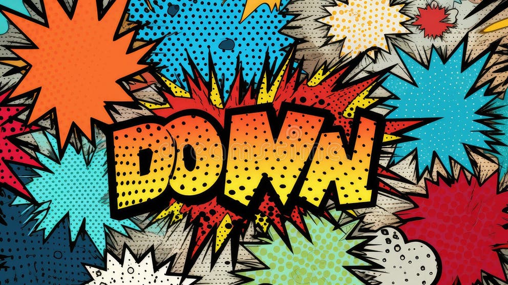 Bold comic book texture stock illustration. Illustration of generated ...