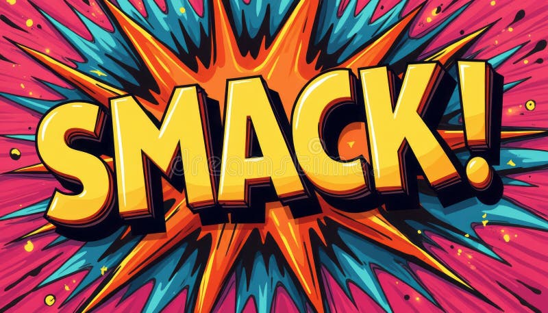 Bold Comic-style Explosion with the Word SMACK Stock Photo - Image of ...