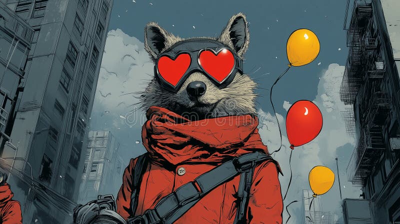 This Bold Comic-style Illustration Showcases a Heroic Groundhog in a ...