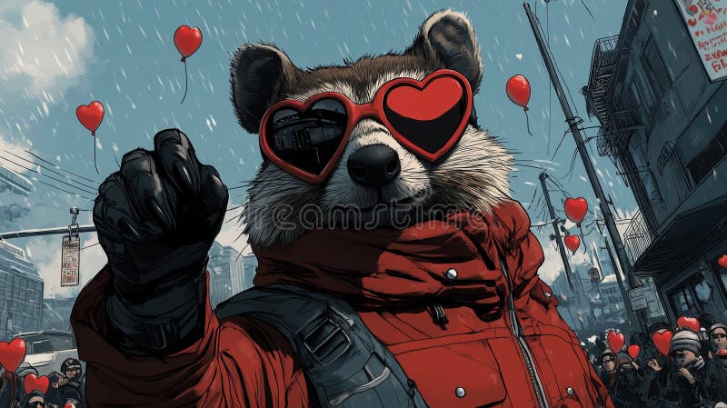 This Bold Comic-style Illustration Showcases a Heroic Groundhog in a ...