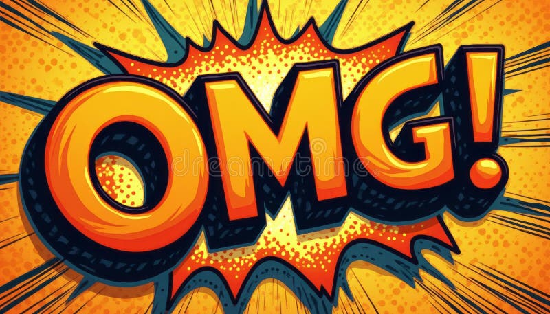 Bold Comic-style OMG Explosion Stock Image - Image of surprise, modern ...