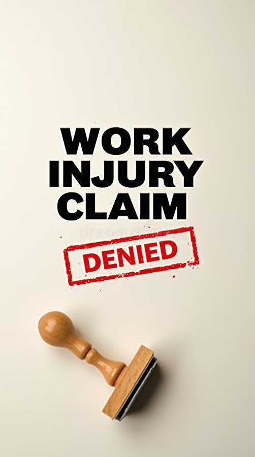 Work Injury Claim Denied Notice with Rubber Stamp Stock Illustration ... Work Injury Claim Denied Notice with Rubber Stamp Stock Illustration ...