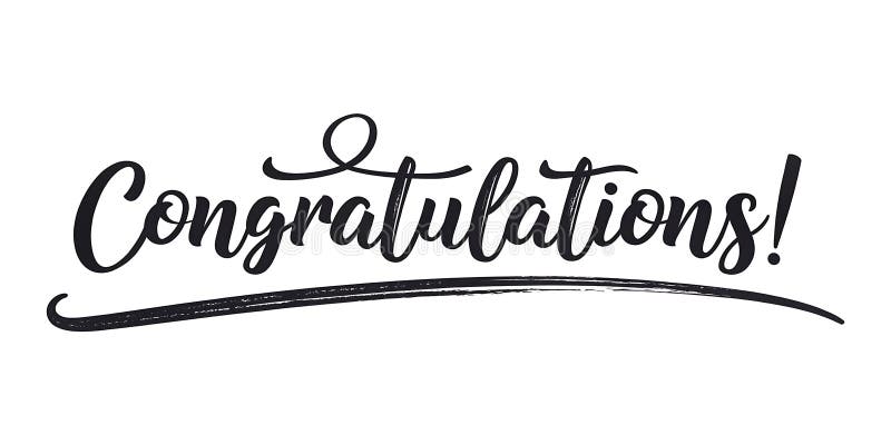 Congratulations Calligraphy Black Stock Illustrations – 3,912 ...