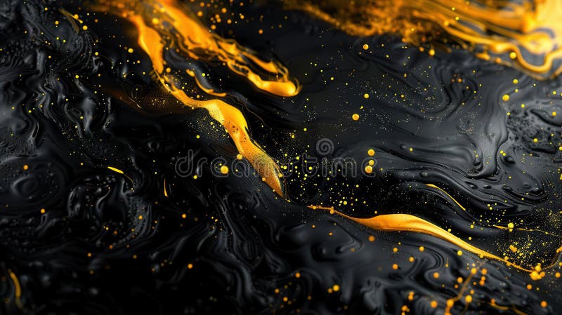Bold Contrast. Vibrant Yellow and Black Color Scheme Concept Stock ...