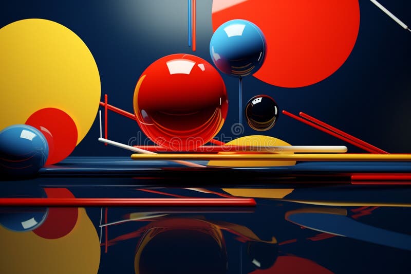 Bold and Contrasting Primary Colors in Abstract Co Stock Photo - Image ...