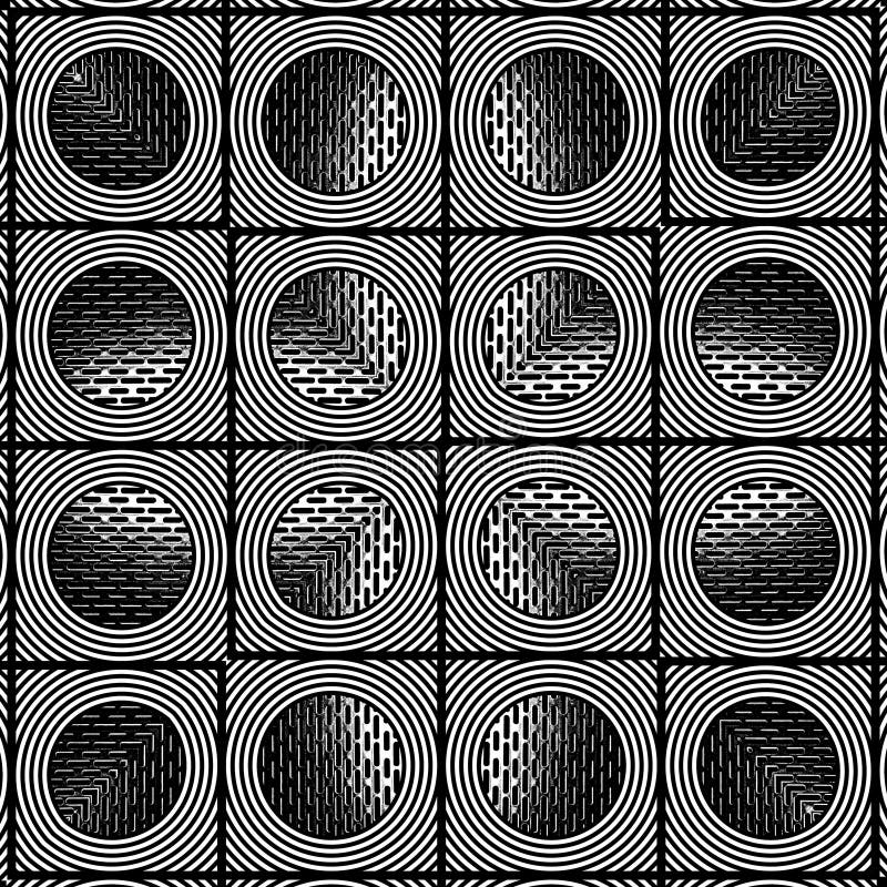 Bold Creative Black and White Geometric Pattern Diverse Square Blocks ...