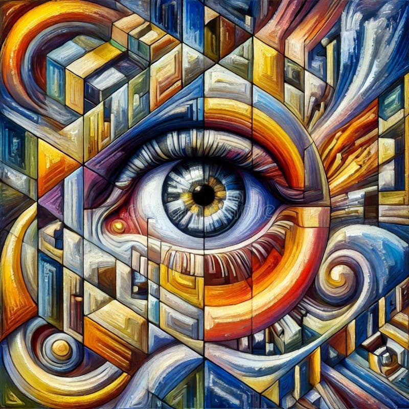 Bold Cubist Influences by Intricate Layers of Human Thought and Emotion ...