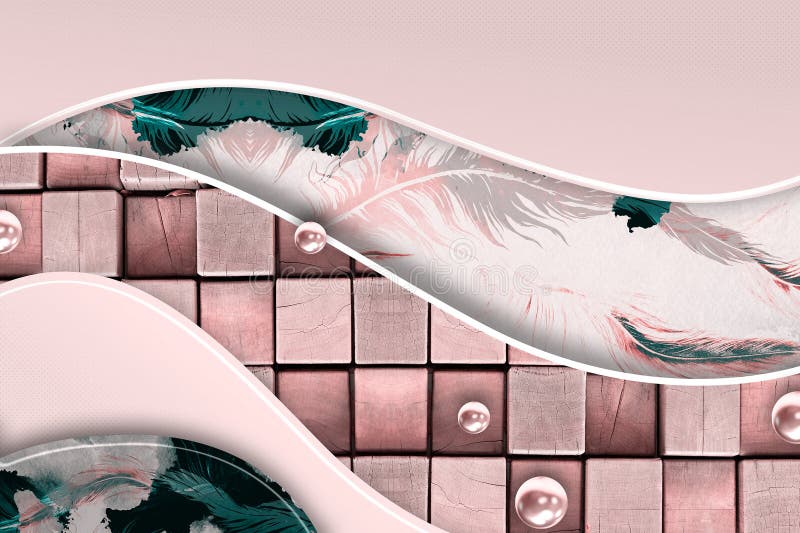 Bold 3D Abstract Concept Art Stock Illustration - Illustration of ...