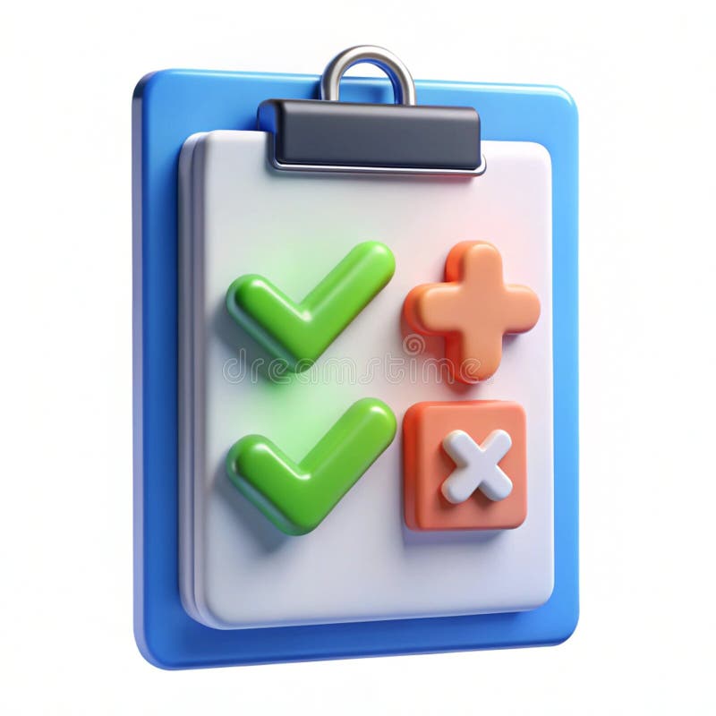 Task Wrong 3D Illustration Isolated on White Background Stock ...