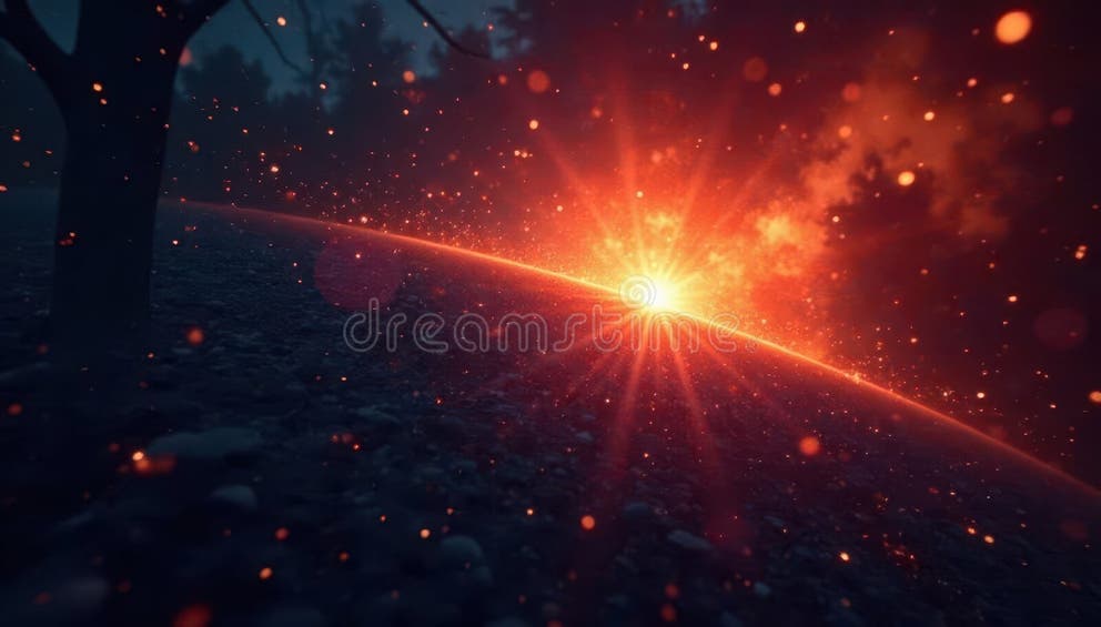 Bold Dark Frame, Sharp Corners, Sunburst Effect , Border, Effect Stock ...