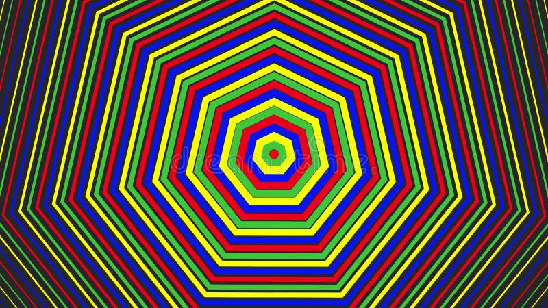 Bold Decagon Star Simple Flat Geometric on Dark Grey Black Background ...