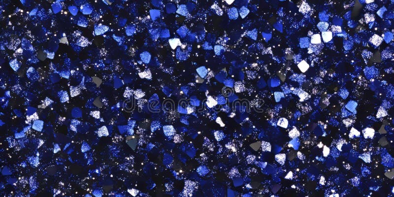 A Bold, Deep Blue Glitter Background, with Large Flakes of Glitter that ...