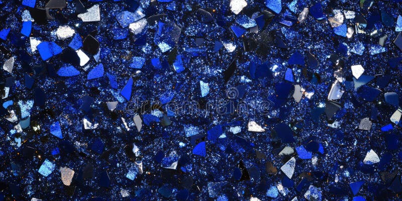 A Bold, Deep Blue Glitter Background, with Large Flakes of Glitter that ...