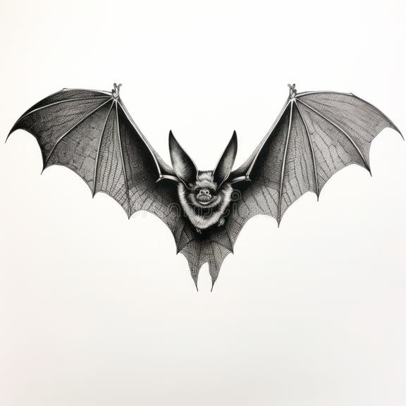 Bold and Defined: a Hyperrealistic Bat Drawing with Layered Imagery ...