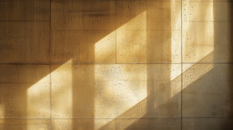 A Bold Diagonal Shadow Splits a Textured Yellow Wall, Creating a ...