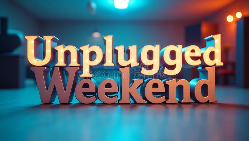 A Bold Display of Unplugged Weekend Emphasizes the Idea of Taking a ...