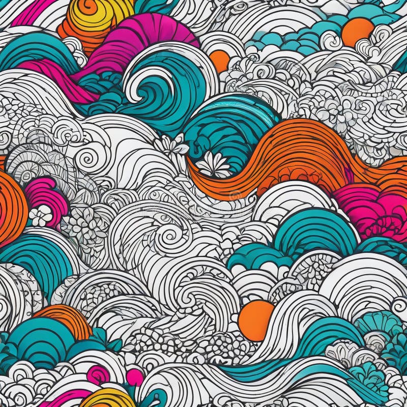 Bold Doodle Art Patterns for Clothing Print Design Inspiring Vector ...