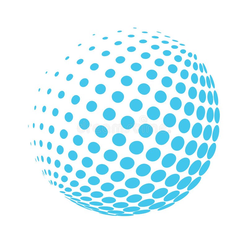 Bold Dots Aligned in Global Spherical Disguise Stock Vector ...