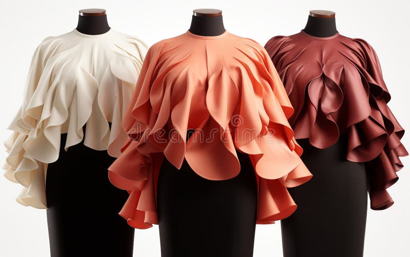 Bold Dramatic Sleeve Designs: a Statement in Style Isolated on a ...