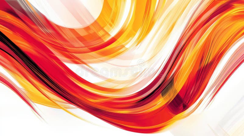 Bold and Dynamic Lines in Bright Red, Orange, and Yellow Sweeping ...