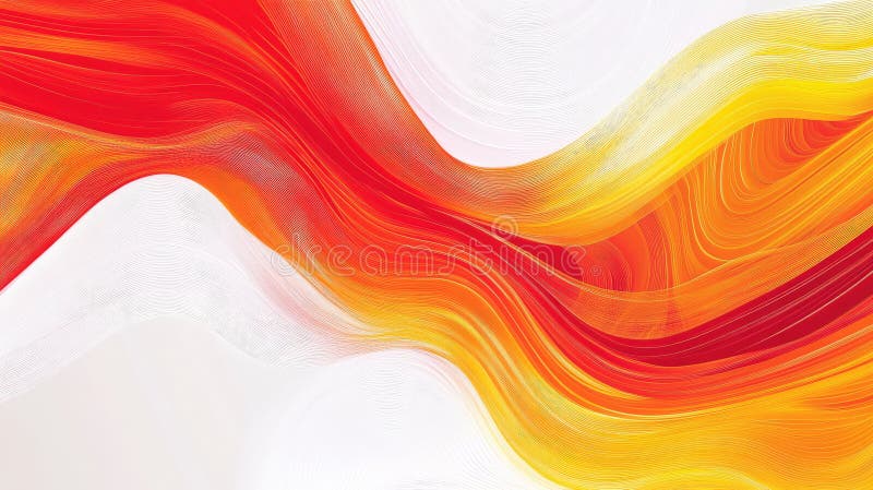 Bold and Dynamic Lines in Bright Red, Orange, and Yellow Sweeping ...
