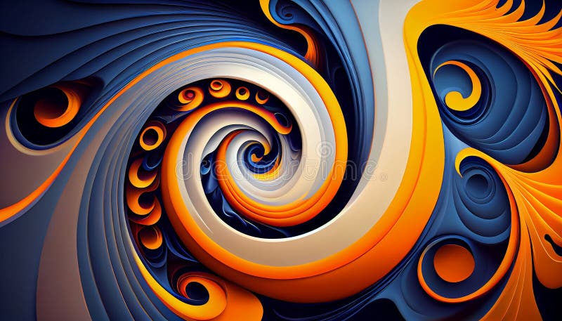 Contrasting Colors, Create a Bold and Dynamic Swirling Pattern ...
